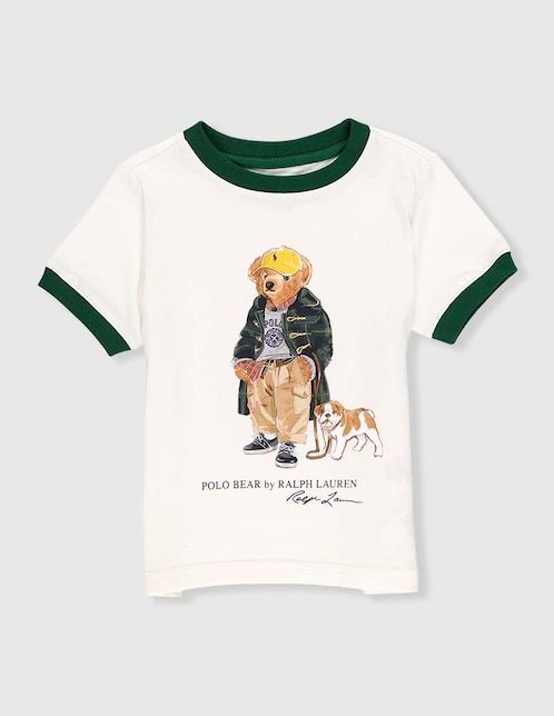 Playera Polo oso manga corta para niño 1