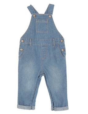 Overol pantalón Mon Caramel de mezclilla para bebé niño